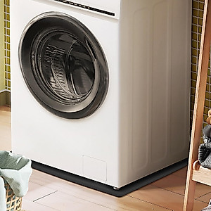 HOUSEASSIST Mini Fridge Silicone Mat with Raised Edges 24" x 24" Water Leakage Moldy and Floor Damage for Elecrical Equipment Such as Washing Machines Dryer Mini Fridge