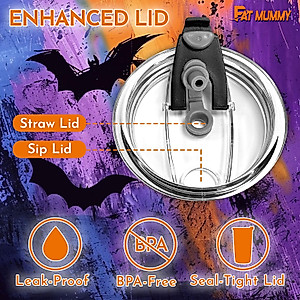 fat mummy Halloween Tumbler 20oz, Horror Gifts for Halloween, Horror Movies Addict Tumbler Stainless Steel, Scary Characters Coffee Mug, Horror Tumbler Gifts for Christmas, Birthday