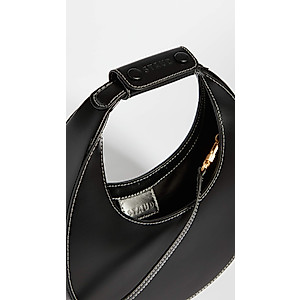 STAUD Women's Mini Moon Bag, Black, One Size