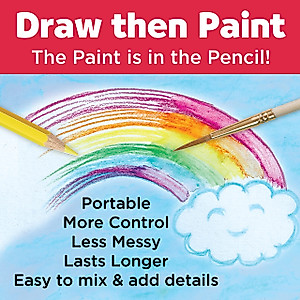 Faber-Castell How to Rainbow Watercolor Pencils Set - Kids Painting Kits, Art Kit for Kids 6-8+