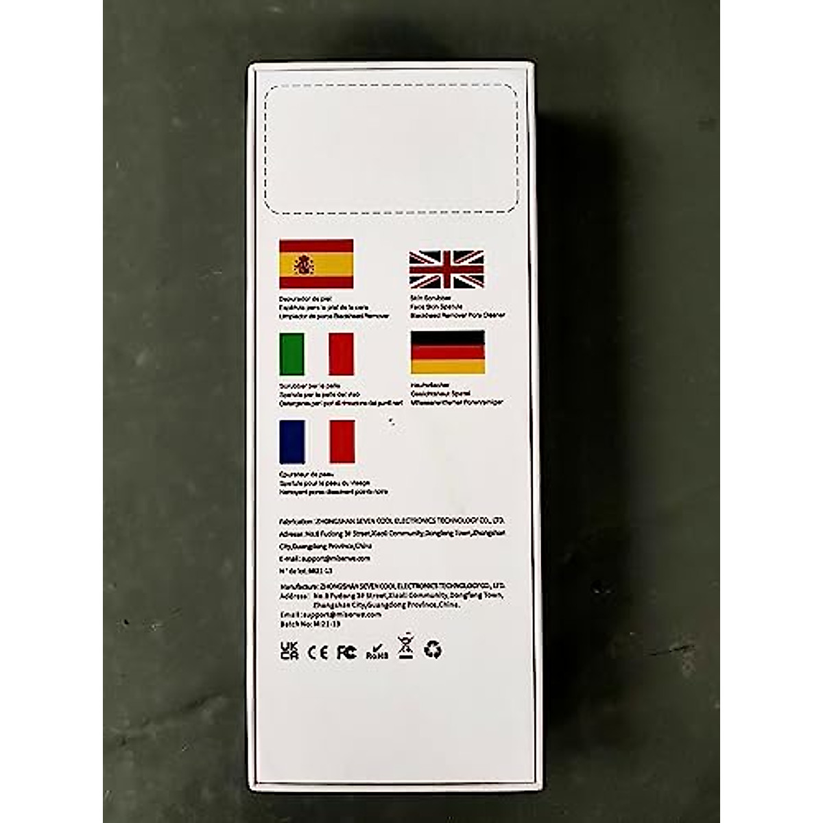 Skin Scrubber Face Skin Spatula Facial Scrubber Spatula for Deep Cleansing Blackhead Remover Pore Cleaner with 4 Modes (White)