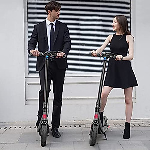 Electric Scooter Adults, 500W Motor Peak 650W,30 Miles Long Range E Scooter for Adults,Max 19Mph Adult Scooter with 10'' Solid Tires, Portable Foldable Adult Commuting Electric Scooter YHR