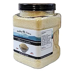 Unflavored Gelatin by Medley hills farm 1.25 lbs. in Reusable Container - Gelatin powder unflavored thickening agent. Made in USA.