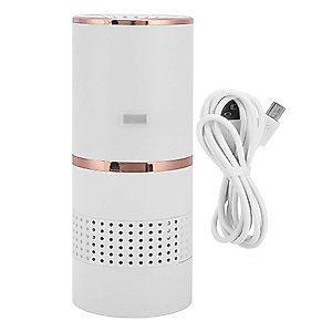 Fdit Portable USB Charging Household Desktop Air Purifier Mini Car Air Purifier (White)