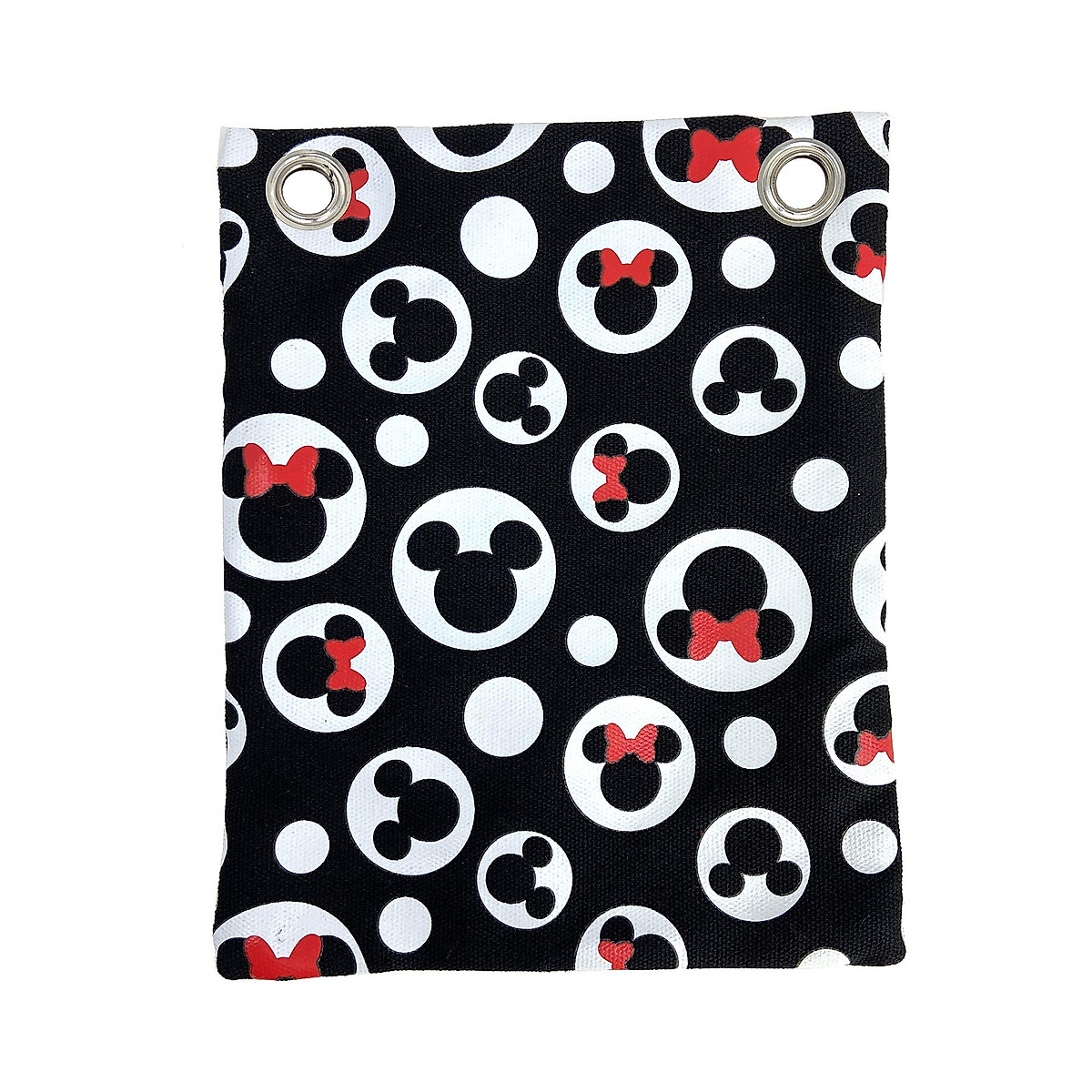 Disney Passport Crossbody Bag Mickey & Minnie Icon Print Travel Black (Multicolor)