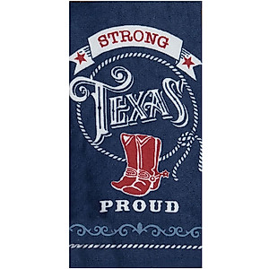 Kay Dee Design Designs Texas Pride Set of 3 Tea Towels | Texas Strong Theme | Texas Dish Towels | Souvenir or Gift Idea | Deep in The Heart of Texas, Blue
