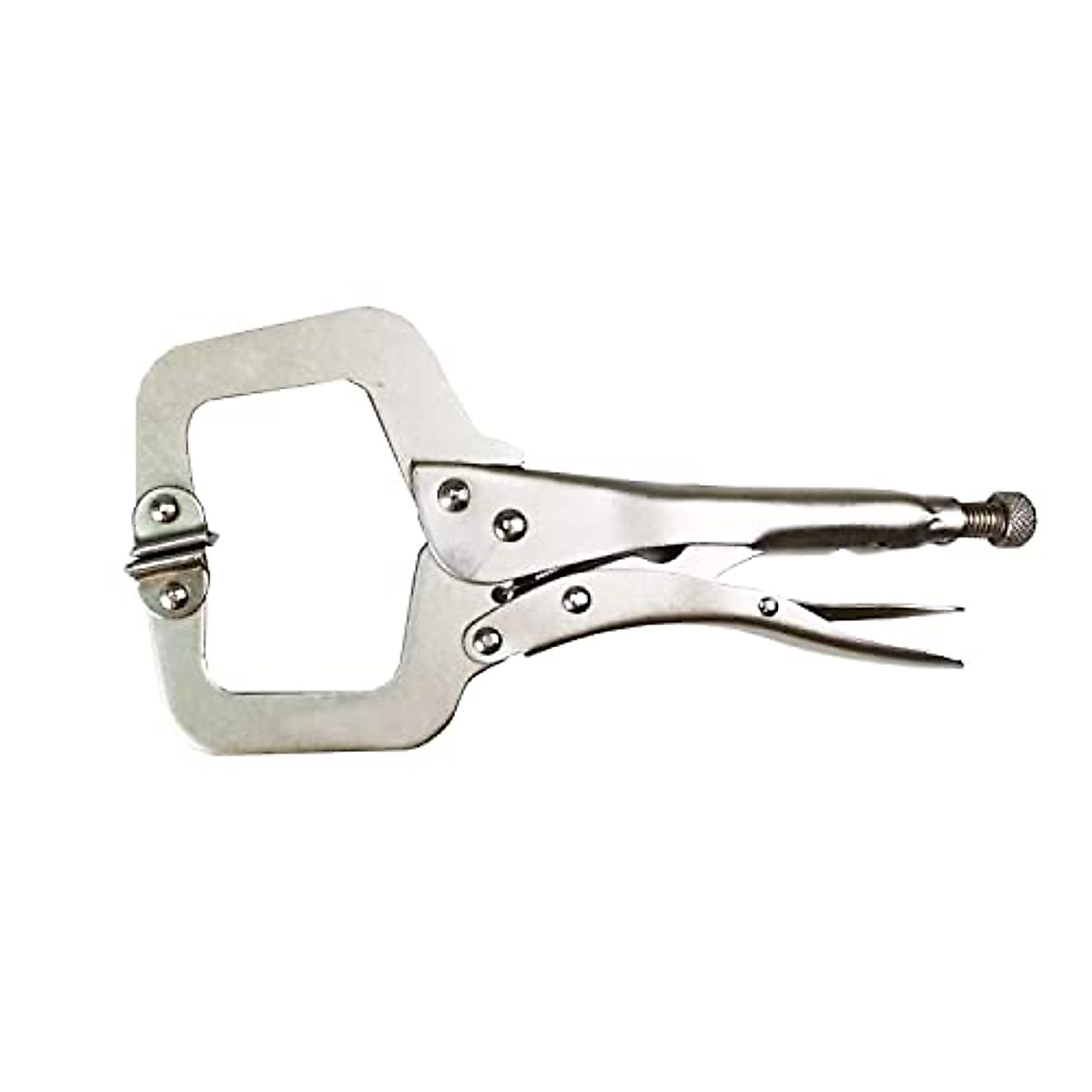 HFS (R) 11-Inch Swivel Pad Locking C-Clamp Locking Pliers (10 pcs)