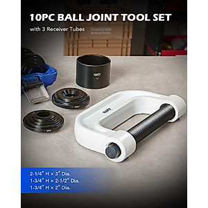 Orion Motor Tech Ball Joint Press Kit, Heavy Duty Ball Joint Tool with 4x4 Adapters, Ball Joint Removal Tool Kit for Most 2WD and 4WD Cars and Light Trucks