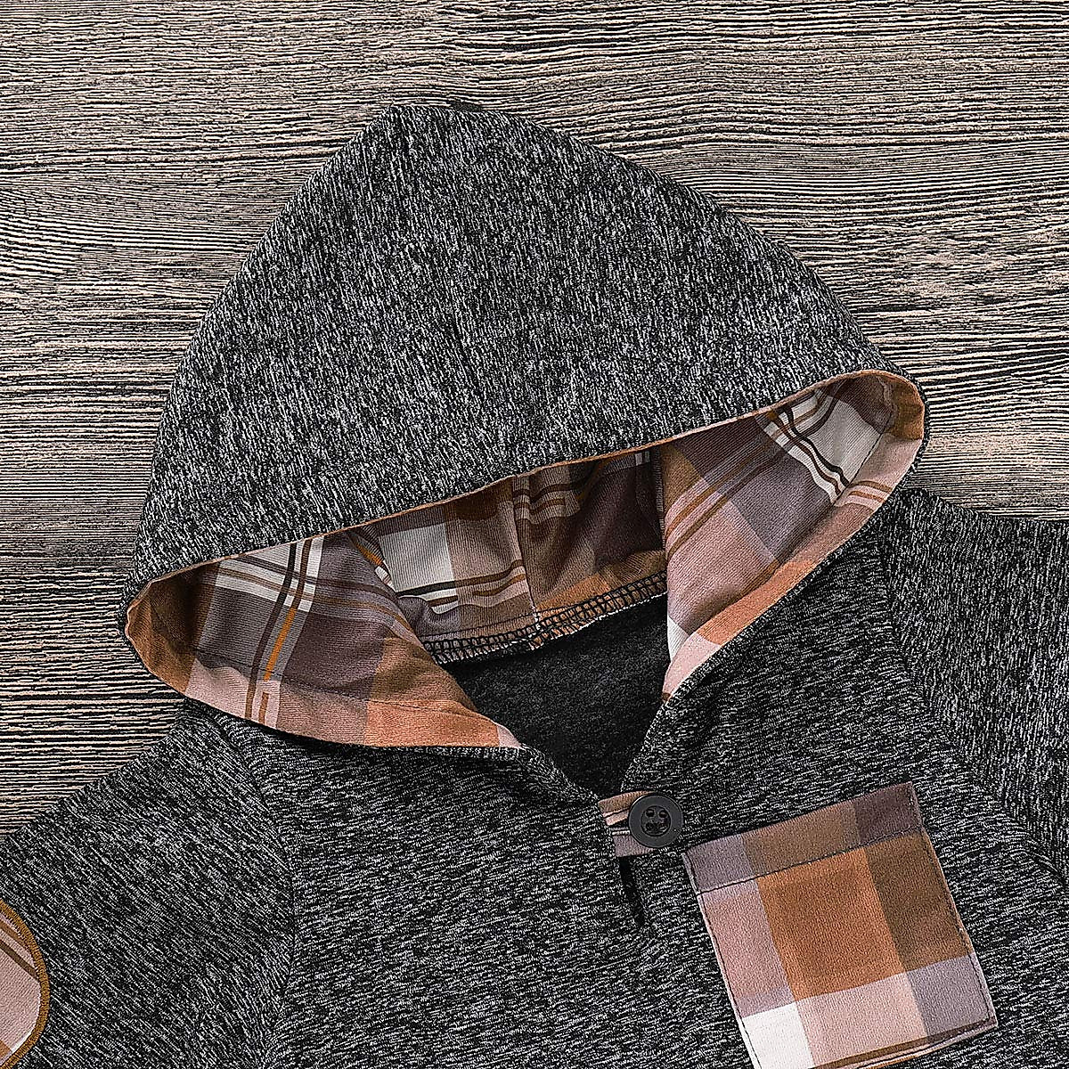 SANMIO Infant Toddler Baby Boys Girls Clothes Hoodie Outfit Classic Plaid Sweatshirt +Pants Clothes Set Kids