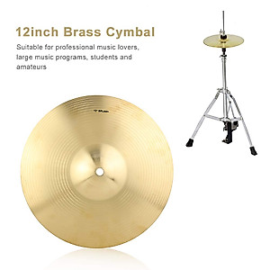 Drum Cymbal Pack,12in Brass Cymbal Musical Instrument Accessory for Drum Set