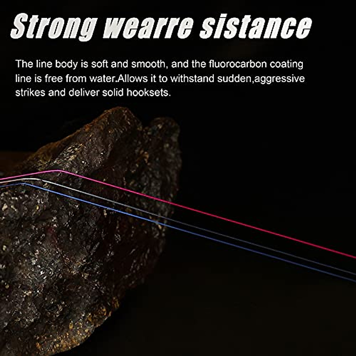 AKvto Premium Color Monofilament Fishing Line - Strong Abrasion Resistant Fishing Line, 30lb Catfish Line, Nylon Material Fish Wire - 300 Yards Tested for Freshwater and Saltwater Fishing