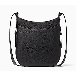 Kate Spade Leila Pebbled Leather Crossbody Purse (Black)