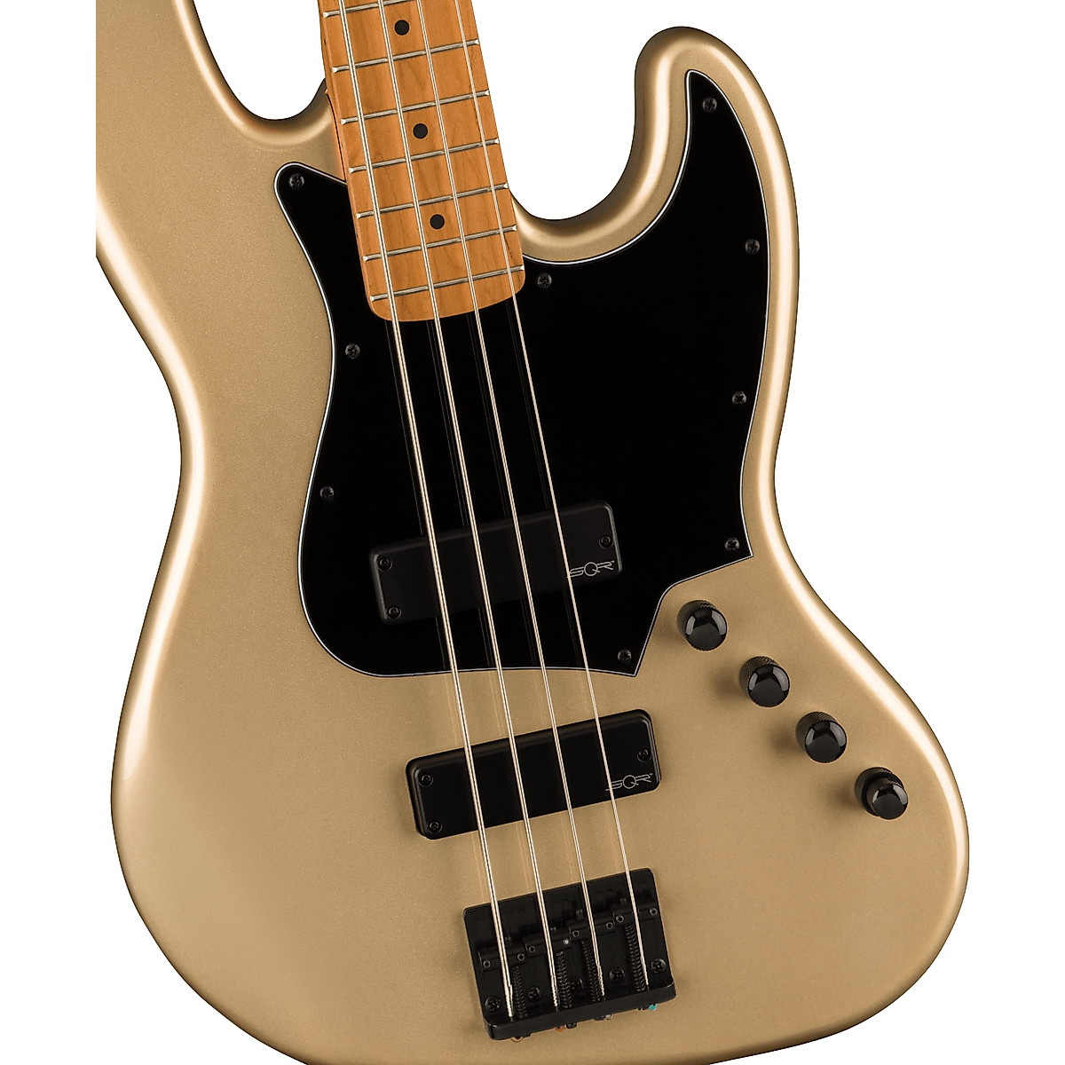 Squier Contemporary Jazz Bass, Shoreline Gold, Roasted Maple Fingerboard