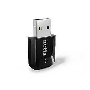 Netis WF2123 300 Mbps High-Speed Wireless N300 Mini USB Adapter for Windows, Mac OS, Linux | 2T2R MIMO Technology with 2.4GHz Range, 300 Mbps Nano