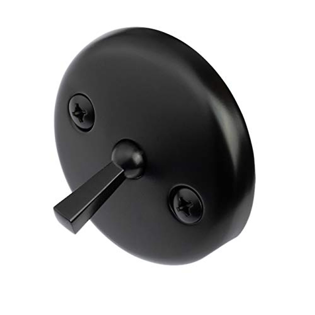 Artiwell Trip Lever Tub Trim Kit Set With Trip Lever Overflow Face Plate, Trip Lever Bathtub Drain with Strainer, Overflow and Matching Screws (MATT BLACK)