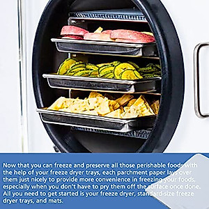 100Pack Tray Mats Set for Harvest Right Freeze Dryer Trays, Accessories for Harvest Right Freeze Dryer, One-Off Tray Mats Compatible with Harvest Right Freeze Dryer Medium Trays - (17" x 6.8")