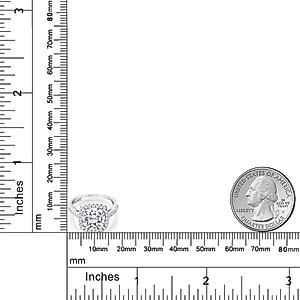 Gem Stone King 925 Sterling Silver Personalized Customized Build Your Own 8MM Cushion Cut Birthstone Engagement Ring For Women Available In Size 5, 6, 7, 8, 9