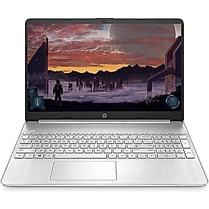 HP 2022 15'' FHD IPS Laptop, Windows 11, AMD Athlon Processor Up to 3.1GHz, 4GB RAM, 128GB SSD, HDMI, Super-Fast WiFi, Dale Silver (Renewed) (Dale Silver)