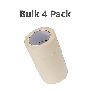 LICHAMP Wide Masking Tape 2 inches, White Masking Tape Bulk Multi Pack, General Purpose & High Performance, 1.95 inches x 55 Yards x 4 Rolls (220 Total Yards)