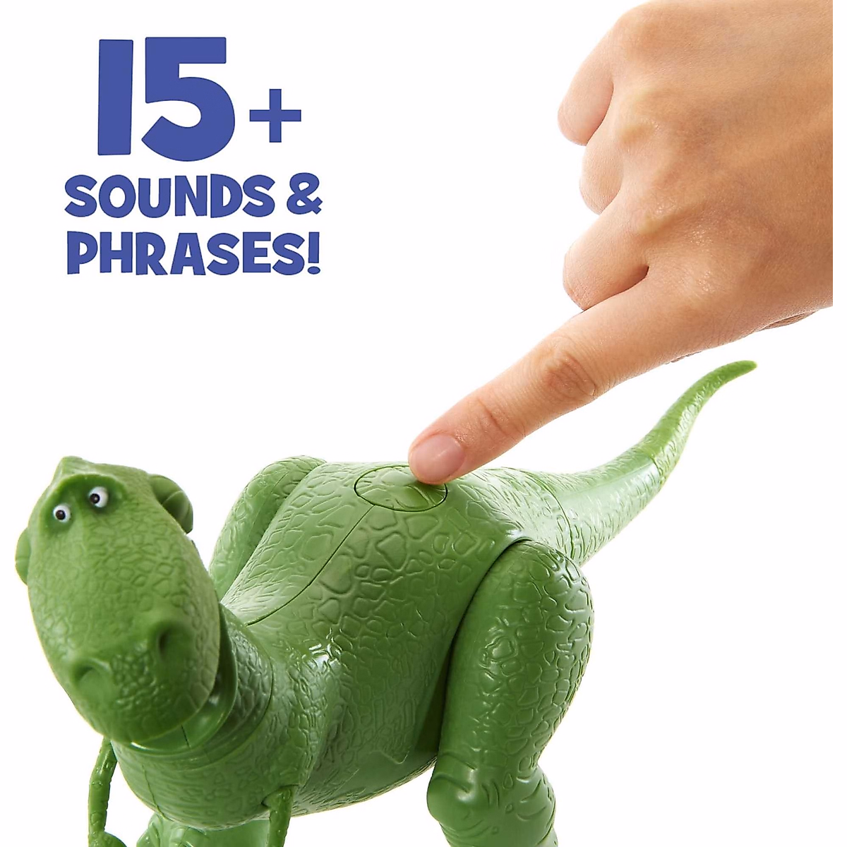 Toy Story 4 4 True Talkers Rex Figure, 7.8 in / 19.81 cm-Tall Posable, Talking Character Figure with Authentic Movie-Inspired Look and 15+ Phrases, Gift for Kids 3 Years and Older​