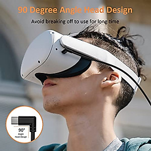 NexiGo Enhanced 16FT Link Cable with Signal Amplifier, USB 3.2 Gen1 Type C to A, Fast Charging & High-Speed Data Transfer (up to 5Gbps), Compatible with Oculus Quest 1 and 2 Headset to Gaming PC