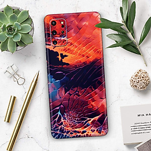 DesignSkinz Blurred Abstract Flow V59 Protective Vinyl Decal Wrap Skin Cover Compatible with The Samsung Galaxy S20 (Screen Trim & Back Glass Skin)