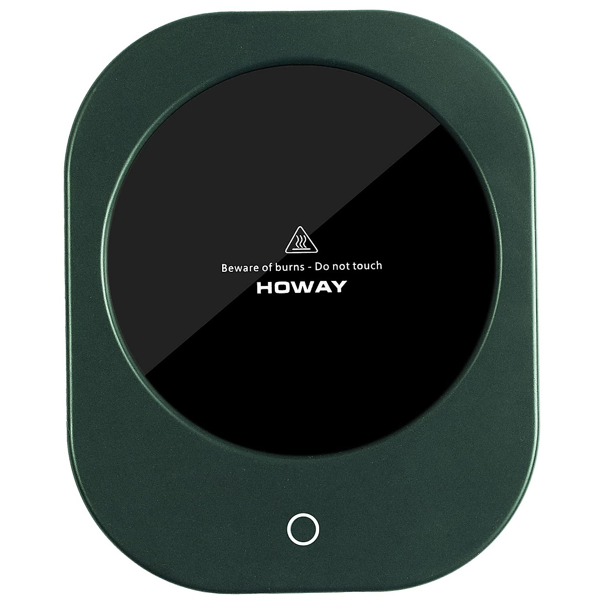 HOWAY Pressure Activated Mug Warmer Coffee Cup Warmer for Desk, 4 Hours Auto Shut off, 2 Temperature Settings Control for Warm Hot Beverage, 110V