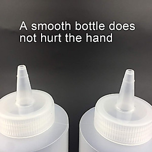 Gaweb Squeeze Bottle, 816oz Clear Squeezes Condiment Bottles Sauces Ketchup Syrup Storage Container One Color 16oz
