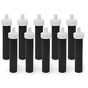 Fette Filter Replacement Filters for Brita Water Bottles – BPA Free Water Filters Compatible with Brita Hard-Sided Bottles & Sport Sided Bottles – Compare to Part #BB06. (Pack of 10)