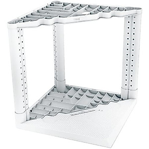 PeerBasics Corner Storage Rack, Home Tool Storage Organization, Up to 35 Tools like Mops Brooms Towels Dust Pan Squeegee, House Closet Garage Garden Yard Plus Pegboard