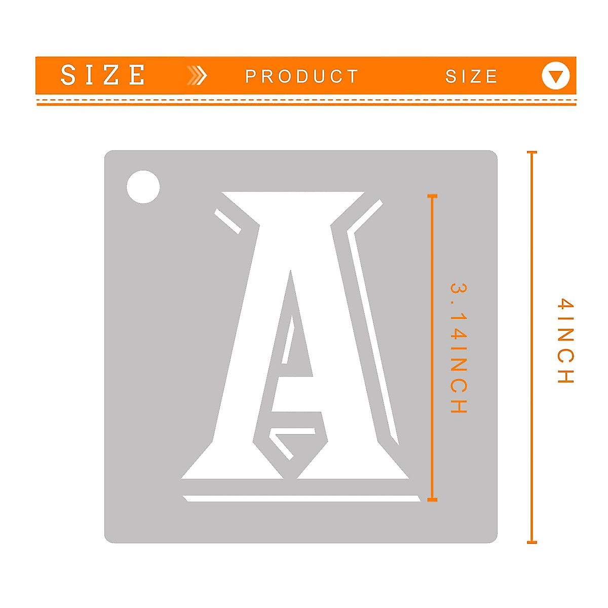 42PCS Letter Stencils 4 inch Reusable Plastic, Alphabet Craft Stencils and Number, Art Craft Stencils, Number Templates Letter Stencils for Wood, Wall, Fabric, Rock, Chalkboard, Signage