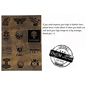 Personalised leather A4 ring binder, retro leather A4 4 ring binder folder, leather A4 portfolio NA405BS