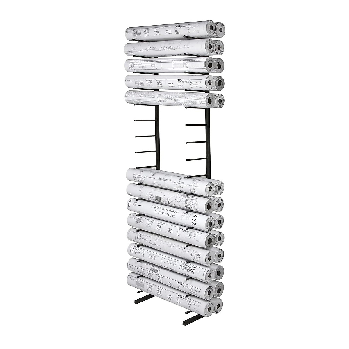 Brookside Design VR165 Vis-I-rack high capacity roll file blueprint storage rack