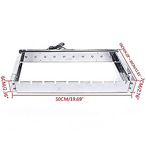 Automatic Rotation Barbecue Grill, 10 Skewer Picnic BBQ Grill Rack, Portable Stainless Steel Rotating Rotisserie for Outdoor Garden Camping