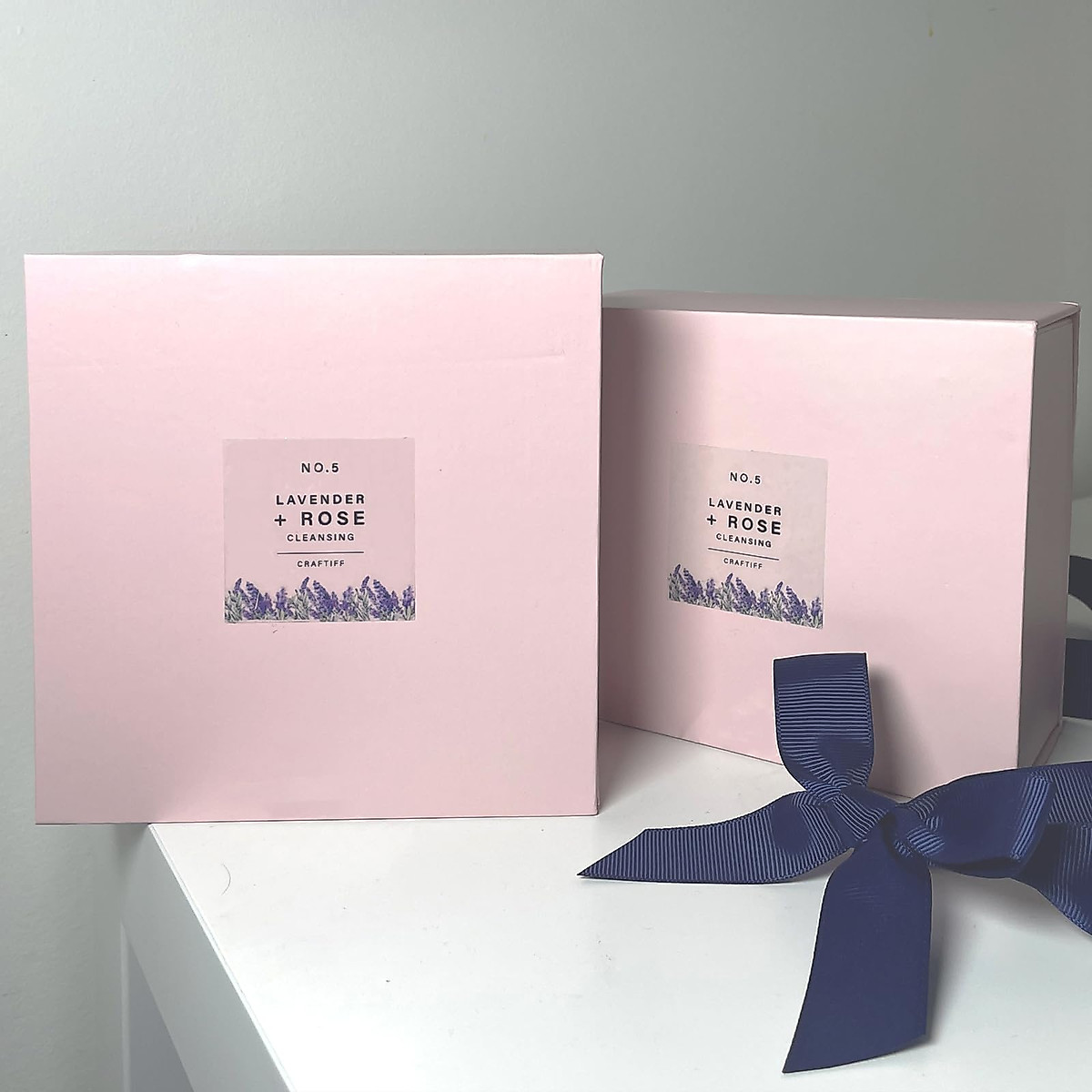 2x2 Clear Square Labels Stickers Glossy for Laser Printer, Pack of 300, Transparent self Adhesive Vinyl Paper Craftiff