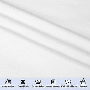 REWOMC 6 Pack Polyester Tablecloth 60 x 102 Inch White Polyester Table Cloth for 6 Foot Rectangle Tables, Stain and Wrinkle Resistant Washable Table Cover for Kitchen Wedding Banquet Restaurant Party