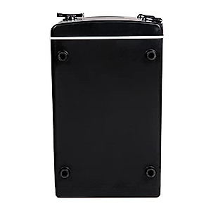 Frigidaire EFMIS175-BLACK Portable Mini Fridge-Retro Extra Large 9-Can Travel Compact Refrigerator, Black, 6 Liters