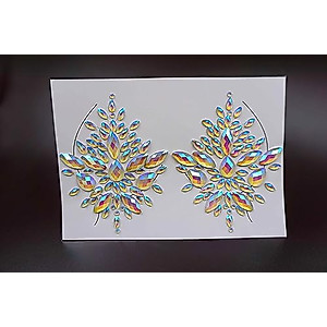 glow in the dark body gems halloween rave face jewels festival face gems sticker temporary tattoo body jewels sticker for halloween make up party