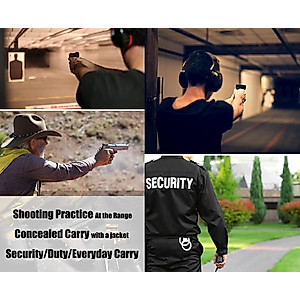 M P 9mm Holster fits S&W M&P 2.0 9mm/40, Smith & Wesson M&P 9mm(Not Shield), S&W SD40VE/SD9VE, Outside Waistband Holster, OWB Paddle Tactical Gun Holster, Adjustable Cant, Quick Release - Right Handed