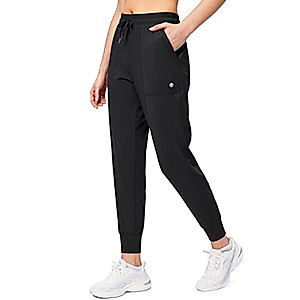 G Gradual Women's Jogger Pants High Waisted Athletic Sweatpants Drawstring Lounge Joggers for Women with Pockets(Black M)