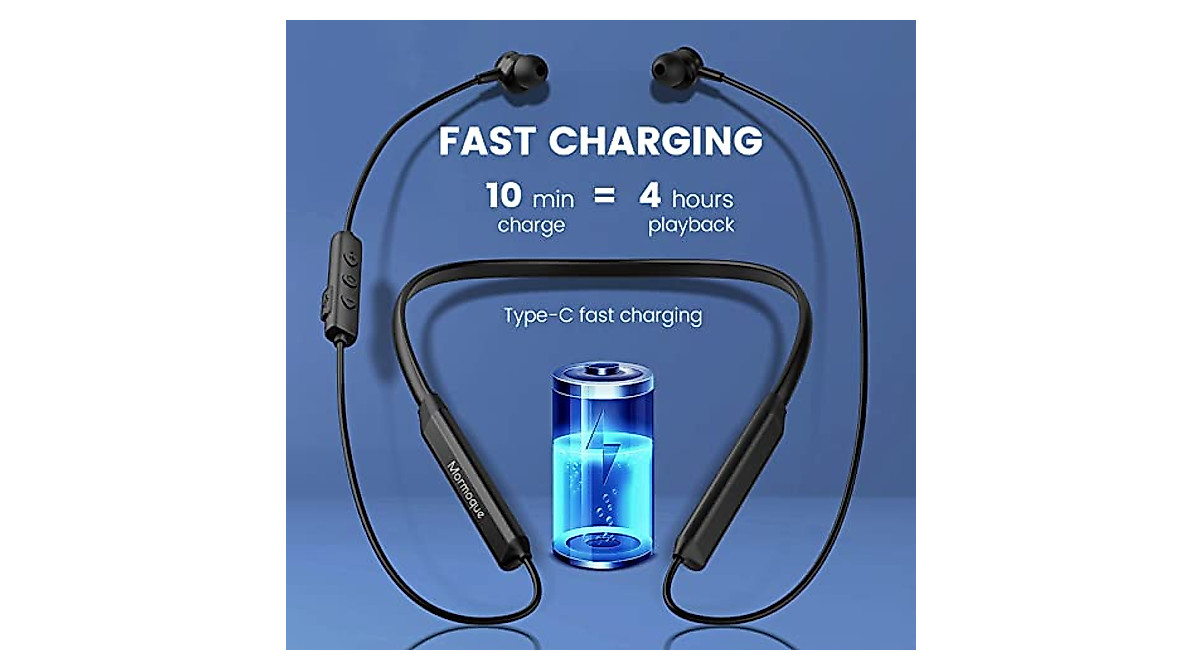 MORMOQUE G5 Bluetooth Earbuds - 30H Playtime, Noise Cancellation ...
