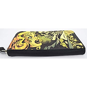 Liquorbrand Horror B Movie cartoon zip around clutch Wallet