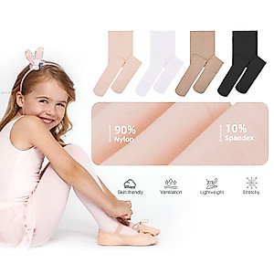 Baby Leggings Christmas Ballet Dance Tights Girl Socks Toddler Seamless Leg Warmers Nude 1-3T