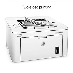 HP Laserjet Pro M203dw Wireless Laser Printer, Duplex Printing, 30ppm, 1200x1200 dpi, LED Button, Mobile Printing, Compatible with Alexa (G3Q47A), Wi-Fi & Ethernet, W/Silmarils USB 2.0 Printer Cable