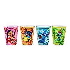 Disney Lilo & Stitch Tropical 2-Ounce Plastic Mini Cups | Set of 4