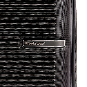 Brookstone Luggage Nelson 2pc Hardside Spinner Luggage, Black, 2 Piece Set