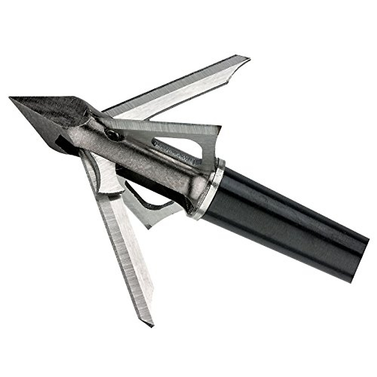 Muzzy Trocar HB Hybrid 4 Blade Broadhead, Silver