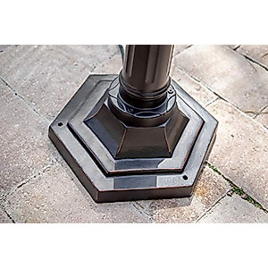 Kenroy Home 93432ORB Villa Waterproof Outdoor Lamp Post Light, Oil-Rubbed Bronze Finish