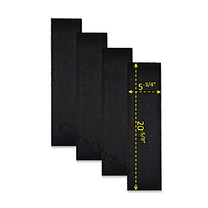 CoreCarbon 4-Pack Exact Fitment Pre-Filter Designed to Fit Honeywell Air Genius 3, 4, 5, 6 Purifier - Models HFD300, HFD310, HFD314, HFD320, HD320, HFD323CV1, HFD323-TGT, HFD324, HFD360B
