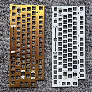 keydous NJ80-AP Wireless Mechanical Keyboard with Knob Bluetooth 5.0 | 2.4G 75% Hot Swap Custom Barebone Kit with Knob RGB Dye-sub PBT Keycab for Win Mac